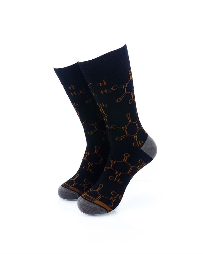 Caffeine Molecules Socks — CoolDeSocks | Online Shop